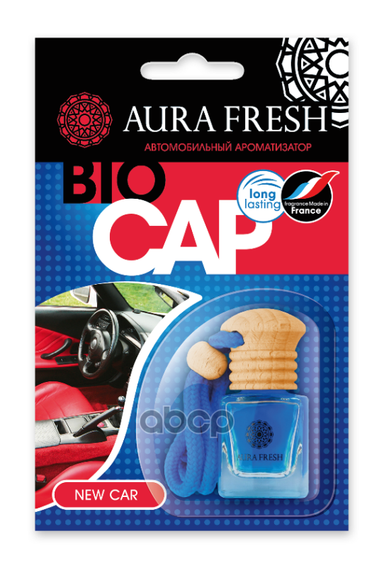 Ароматизатор подвесной жидкостный (new car) 6мл Bio Cap AURA FRESH Aura Fresh арт. 23012