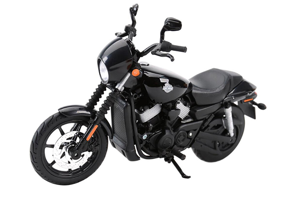 Модель коллекционная MAISTO Harley-davidson street 750 black 2015 / харлей дэвидсон стрит черный (длина 18 см)