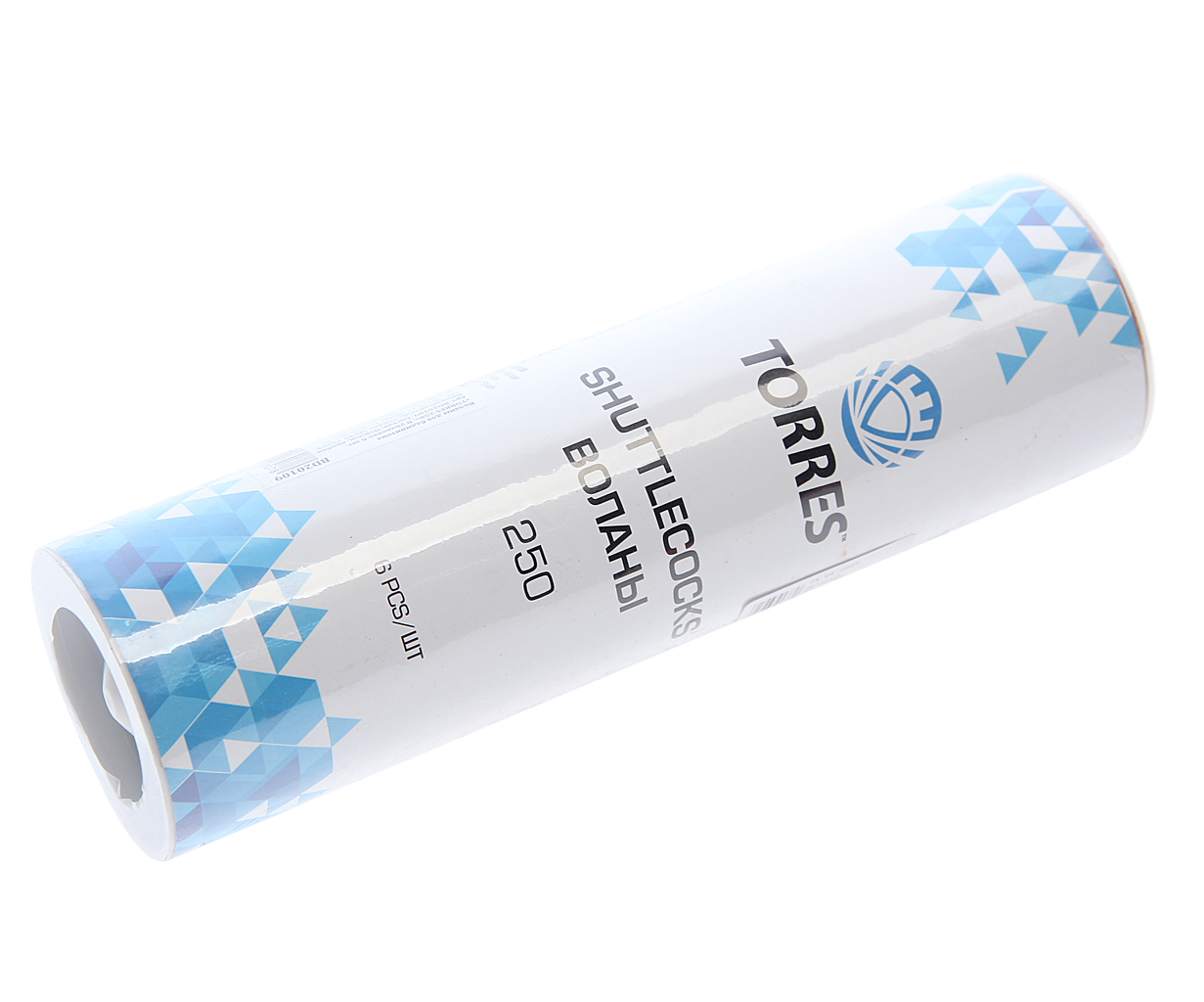 Волан для бадминтона (нейлон/пробка) средней скорости в тубе 6шт. TORRES