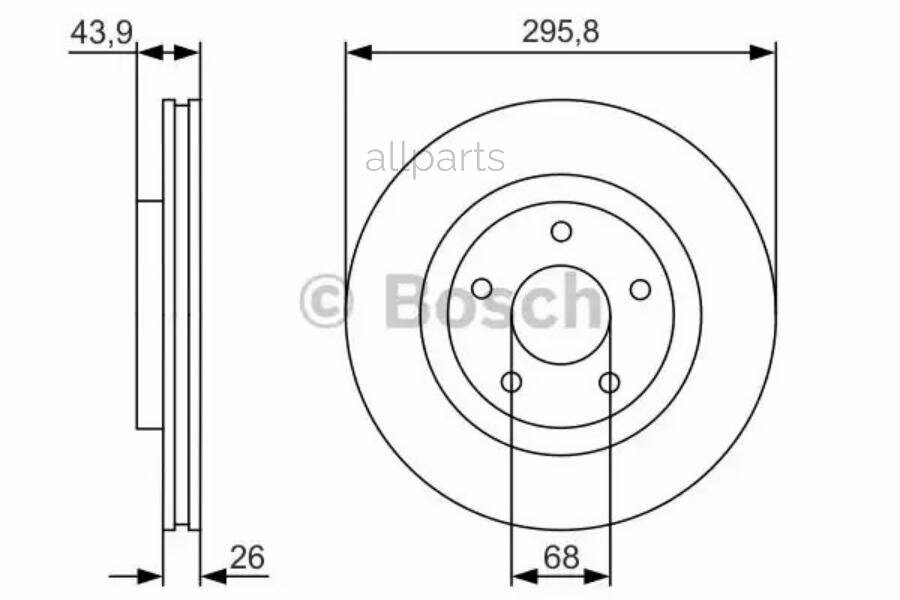 BOSCH 0986479R89 0 986 479 R89 диск тормозной передний!\ Nissan Qashqai 1.6-2.0i/1.5dCi-2.0dCi 07>