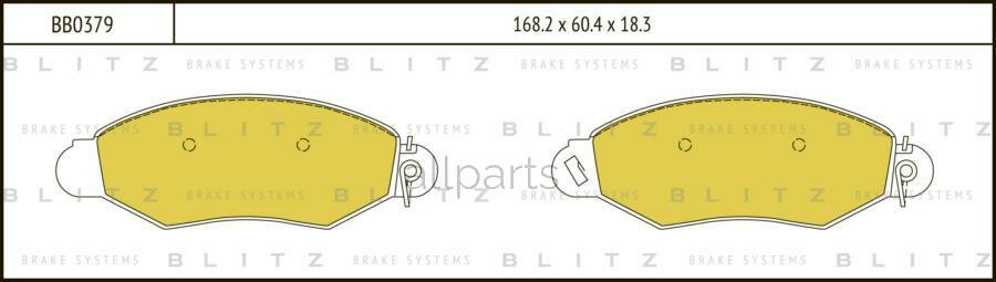 BLITZ BB0379 Колодки тормозные дисковые | перед |
