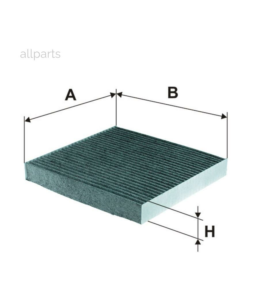 FILTRON K1187A Фильтр салона [угольный]
