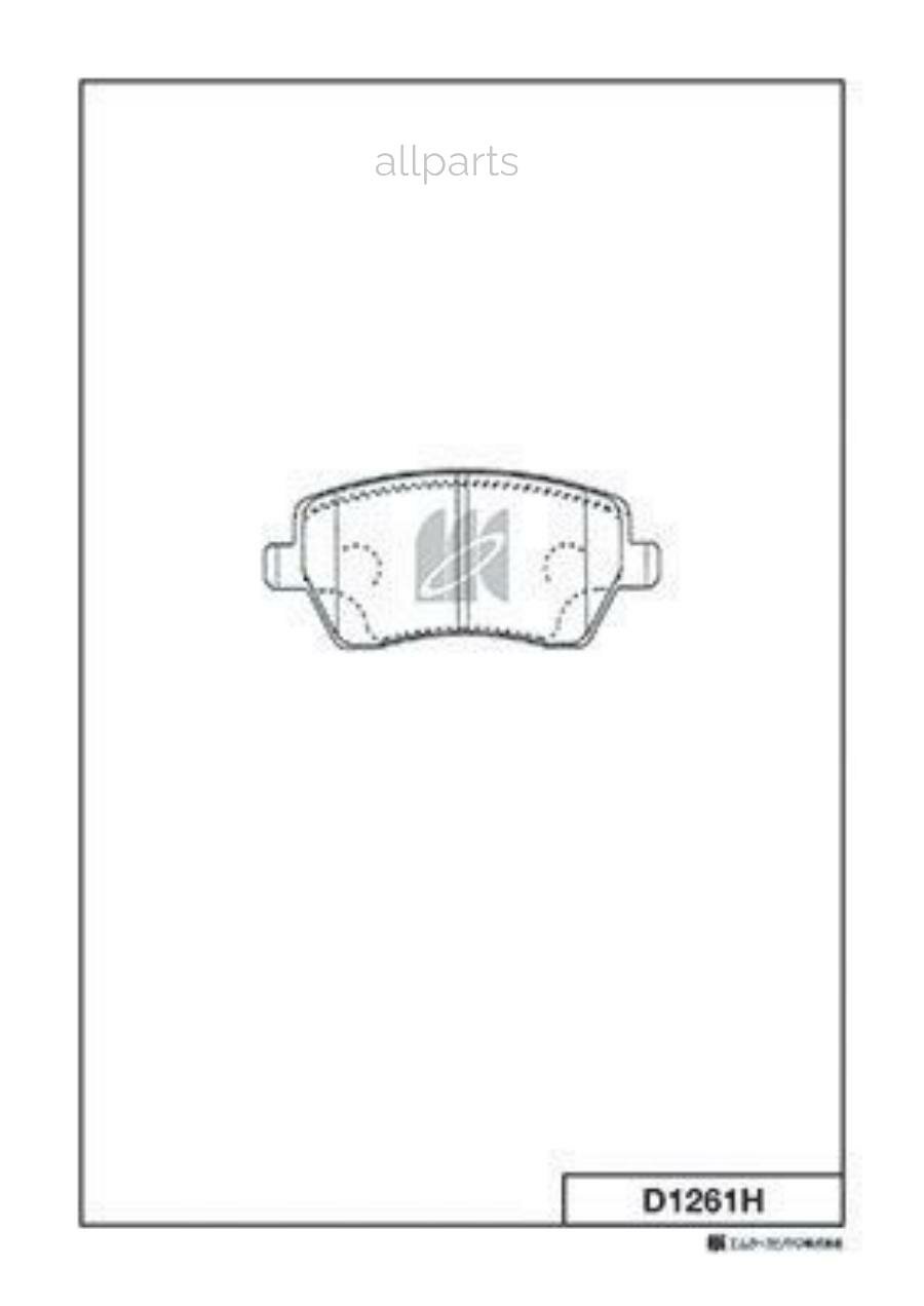 KASHIYAMA D1261H Колодки тормозные Nissan Micra K12 03- (Lucas-Girl)