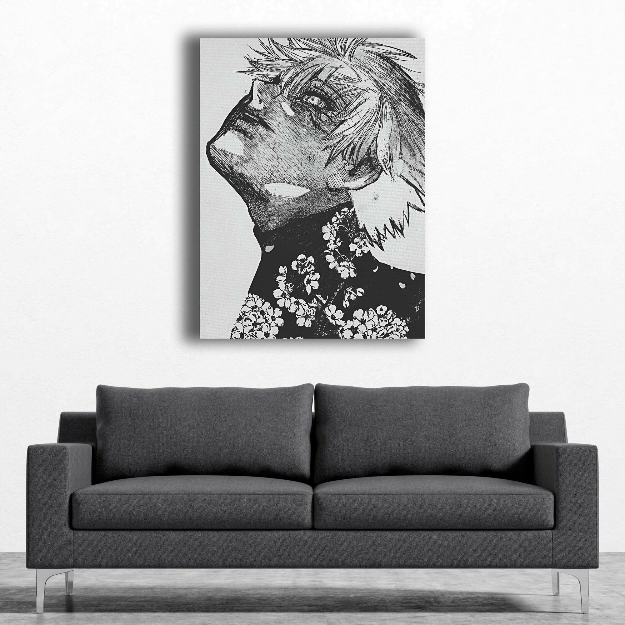 Интерьерная картина на холсте / dead inside / zxc 50*70