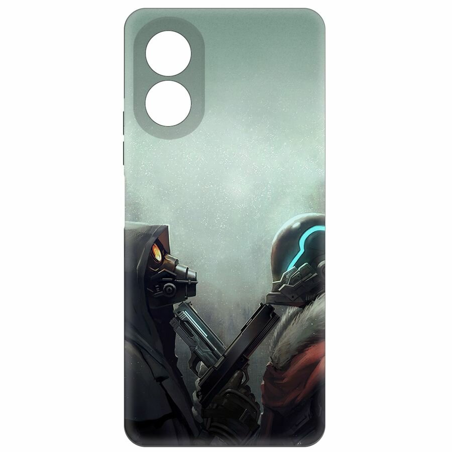 Чехол-накладка Krutoff Soft Case Cтандофф 2 (Standoff 2) - Противостояние для Oppo A18 черный