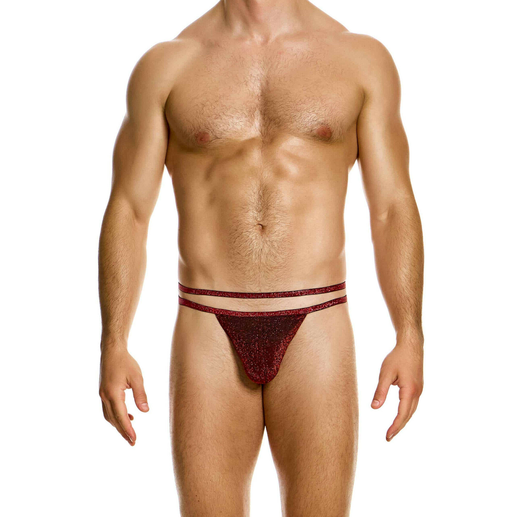 Трусы-стринги "Glitter Thong - Red" / Modus Vivendi / Красный / Размер S