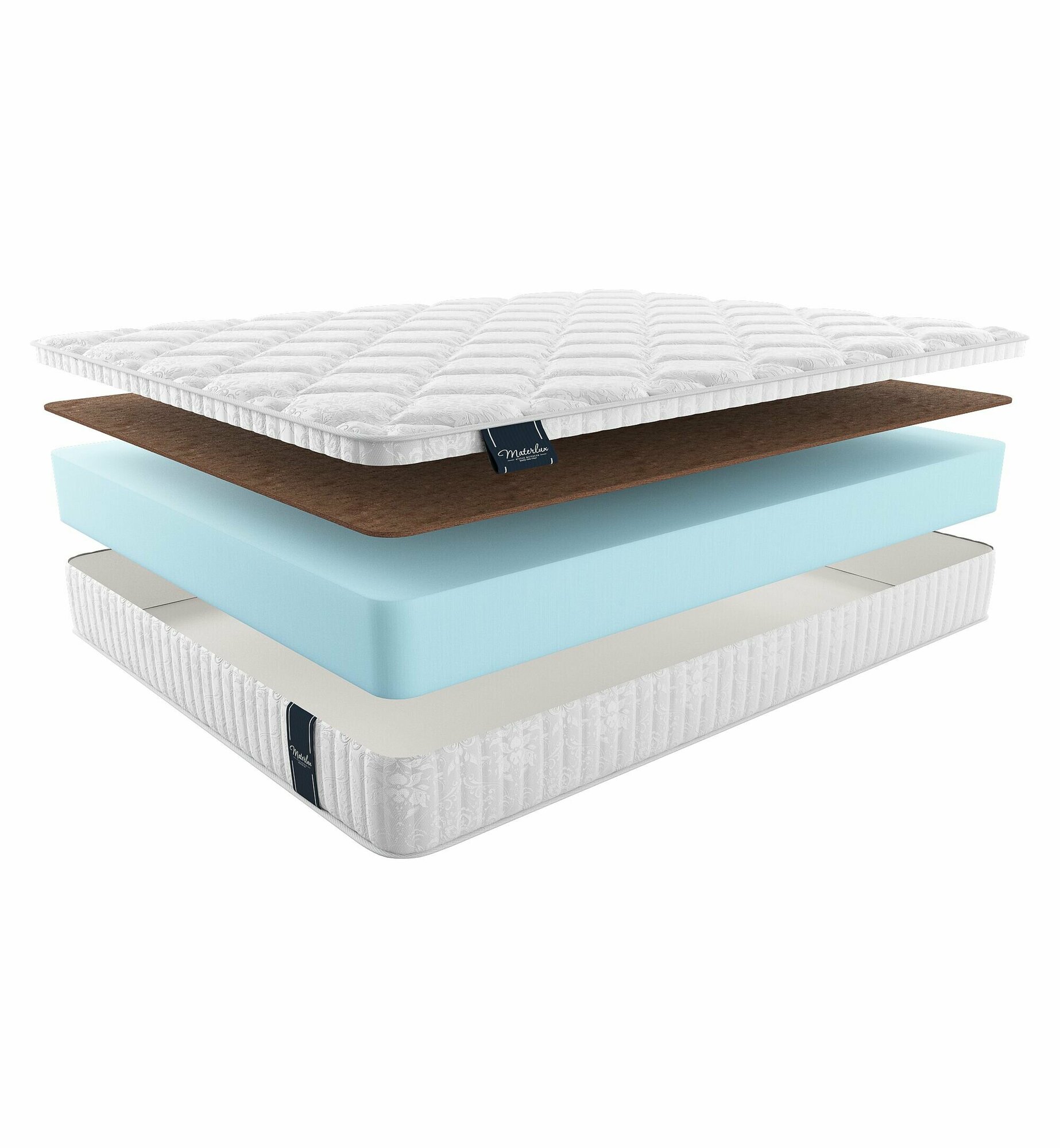 Матрас Materlux Madalena 75х200 серии Light высота 19 см анатомический средней жесткости кокосовый Беспружинный