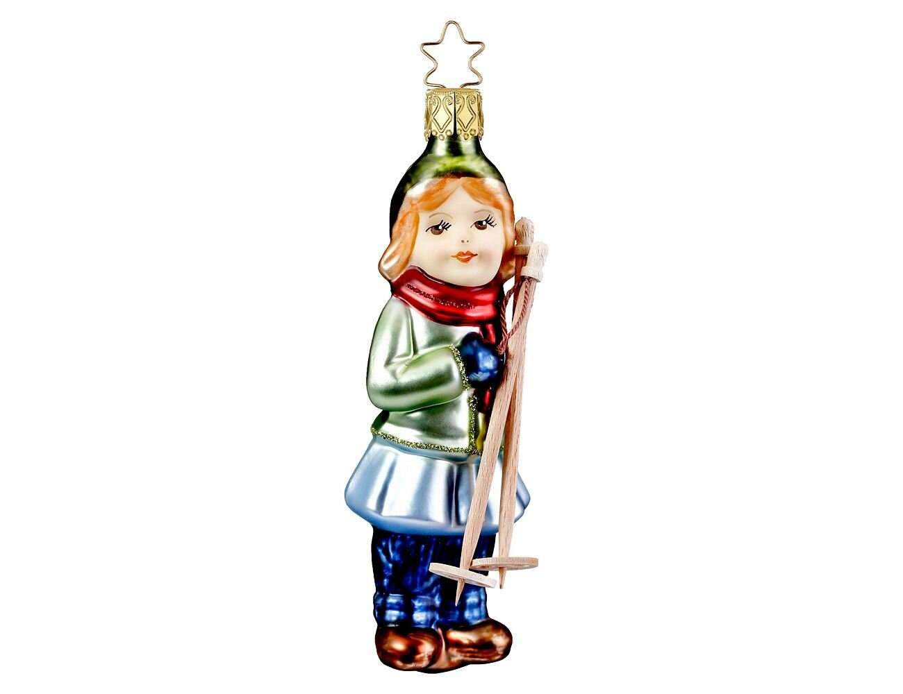 Стеклянная ёлочная игрушка, 12 см, Inge Glas