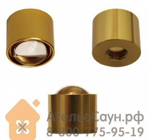 Линза Cariitti CR-18 (1538006, золото, D монтаж. отв. = 8.5 мм, D внешний = 18 мм)