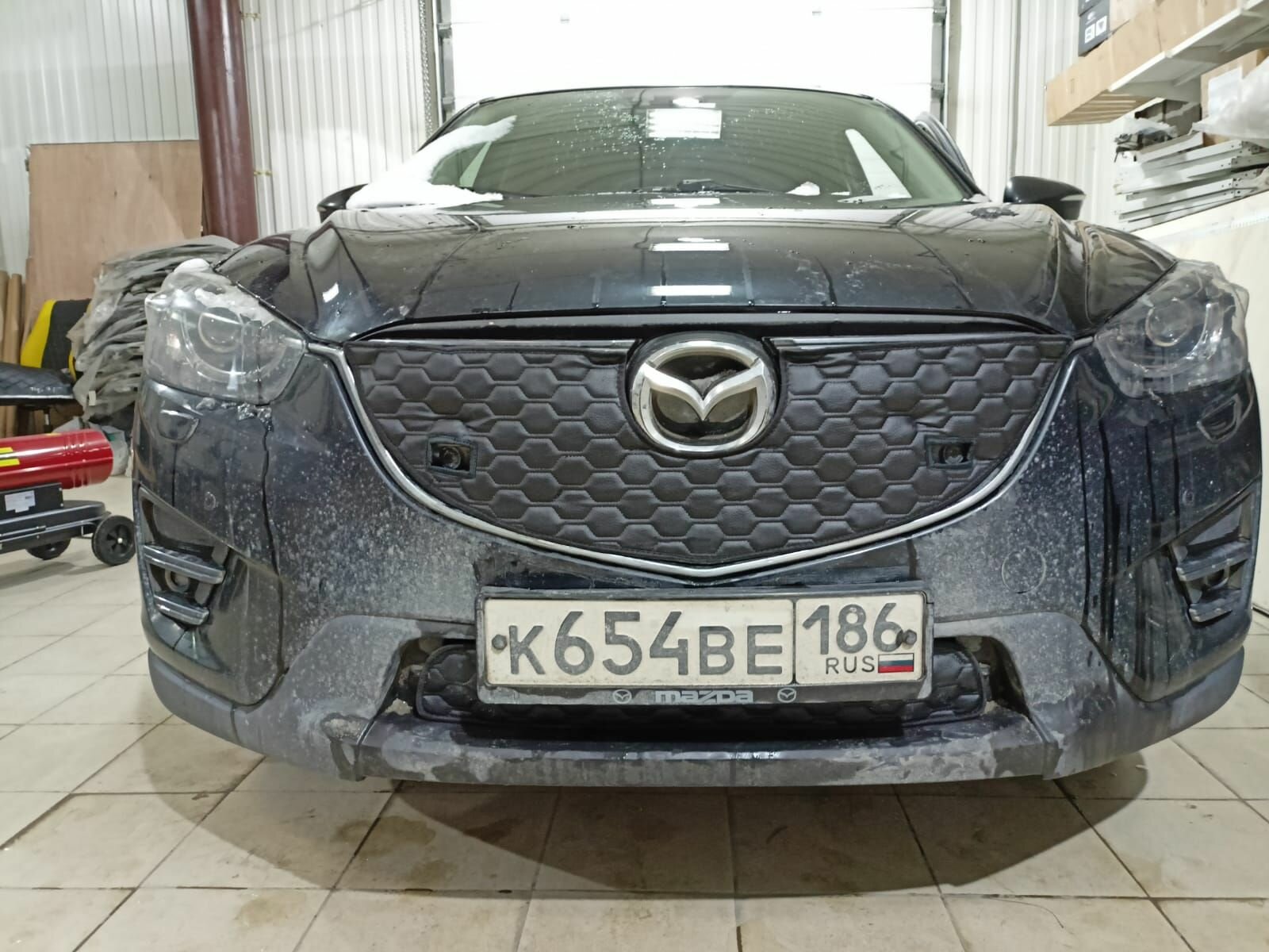 Утеплитель радиатора Экономия топлива Mazda Мазда CX-5 дорестайлинг (2011-2015) парктроники