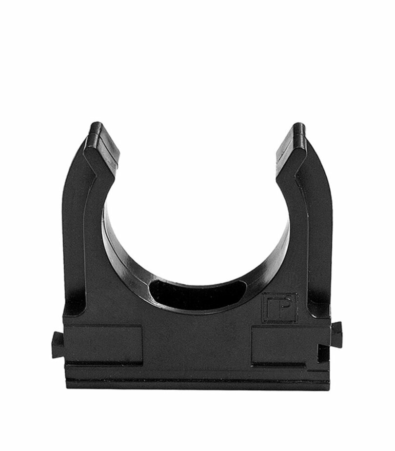 Крепеж-клипса д/труб 16мм (уп.100шт) черная Промрукав (уп.100шт) PR.02716ч