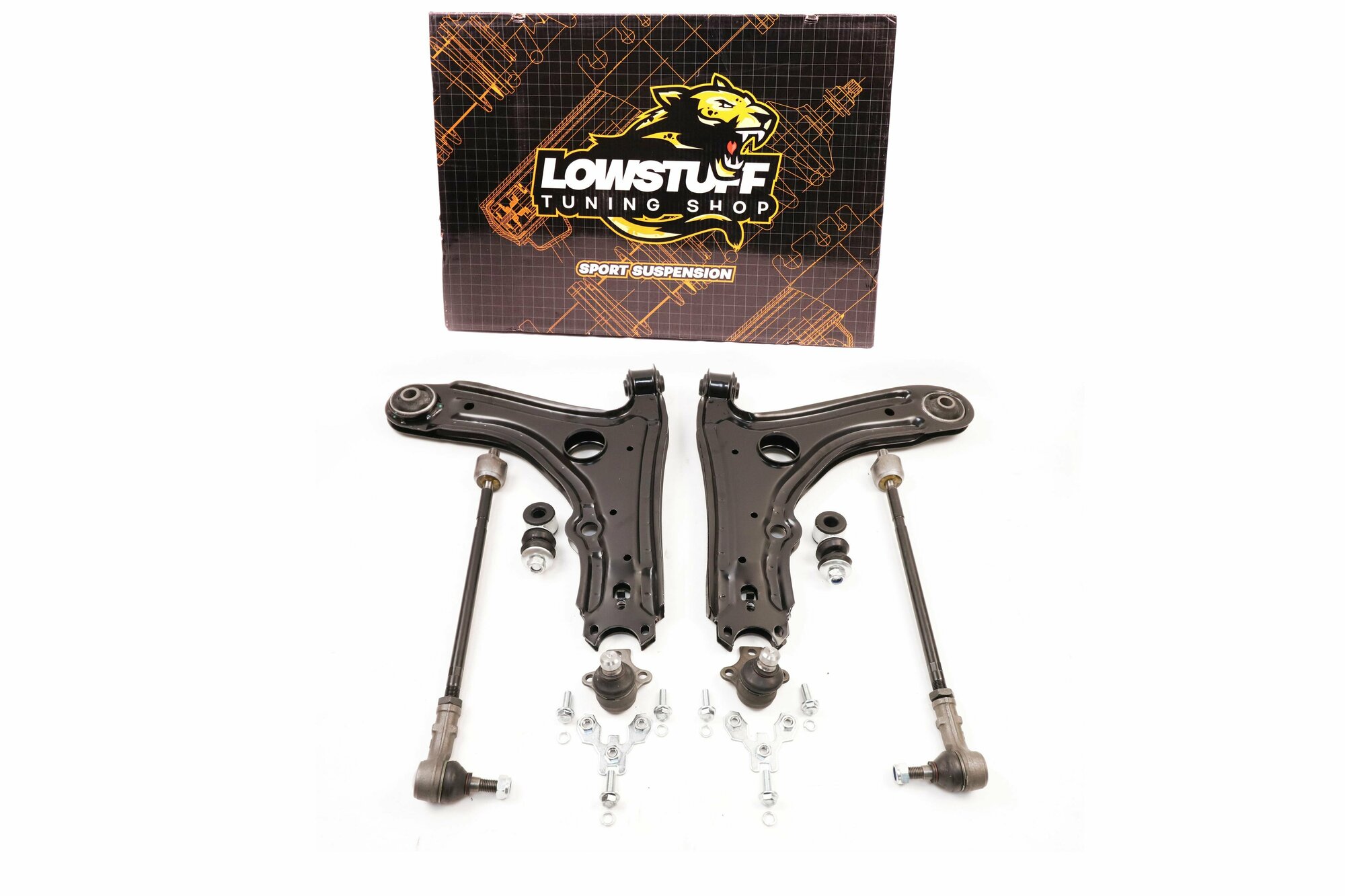 VW Golf 3, Vento Комплект рычагов передней подвески LOWSTUFF 53VW0003 большой 8 деталей