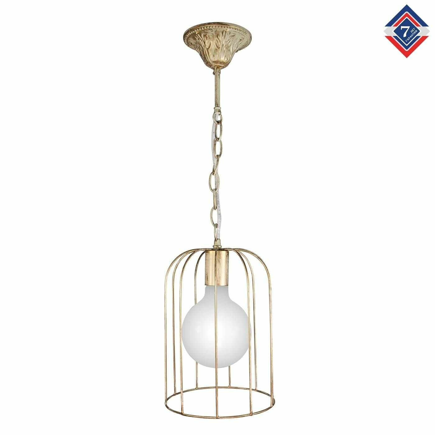 Люстра подвесная 1 Е27 металл Клетка Петрасвет Россия S1246-1