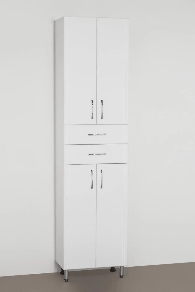 Пенал Style Line Эко Стандарт ЛС-00000379 напольный, белый глянец