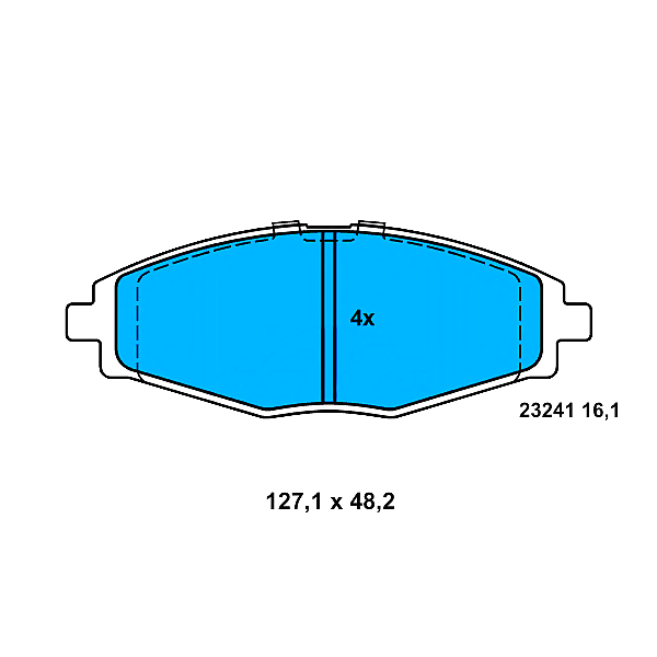 ATE 13.0460-5996.2 (13046059962 / 17696446 / 58296316) колодки пер dae Lanos (Ланос) / Matiz (Матиз) 0.8 / 1.4 / 1.5i 98-