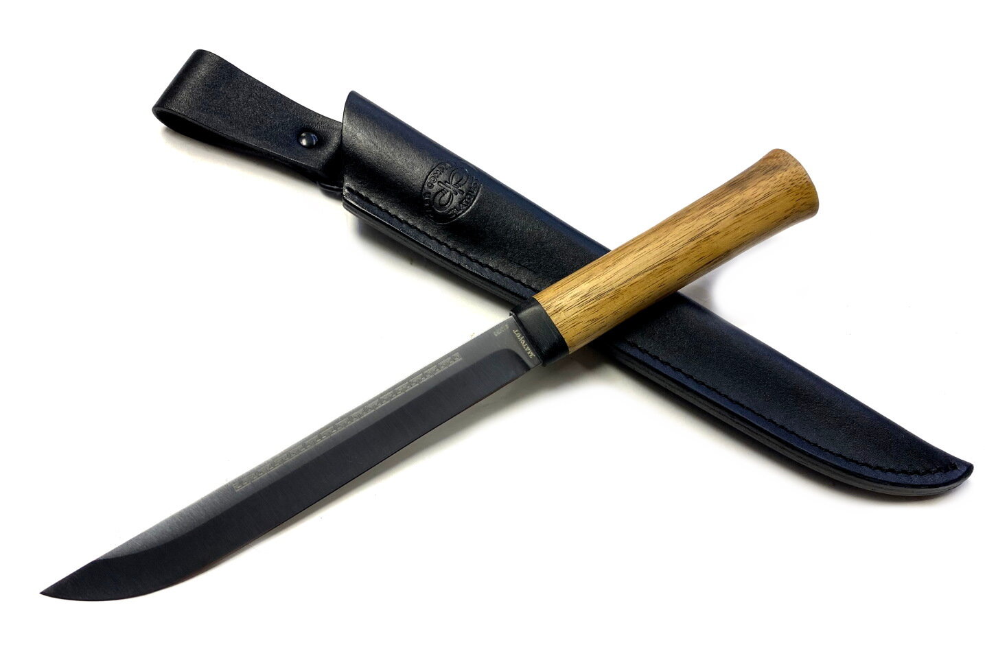 Нож Бурятский средний, 95х18, орех, АИР Златоуст