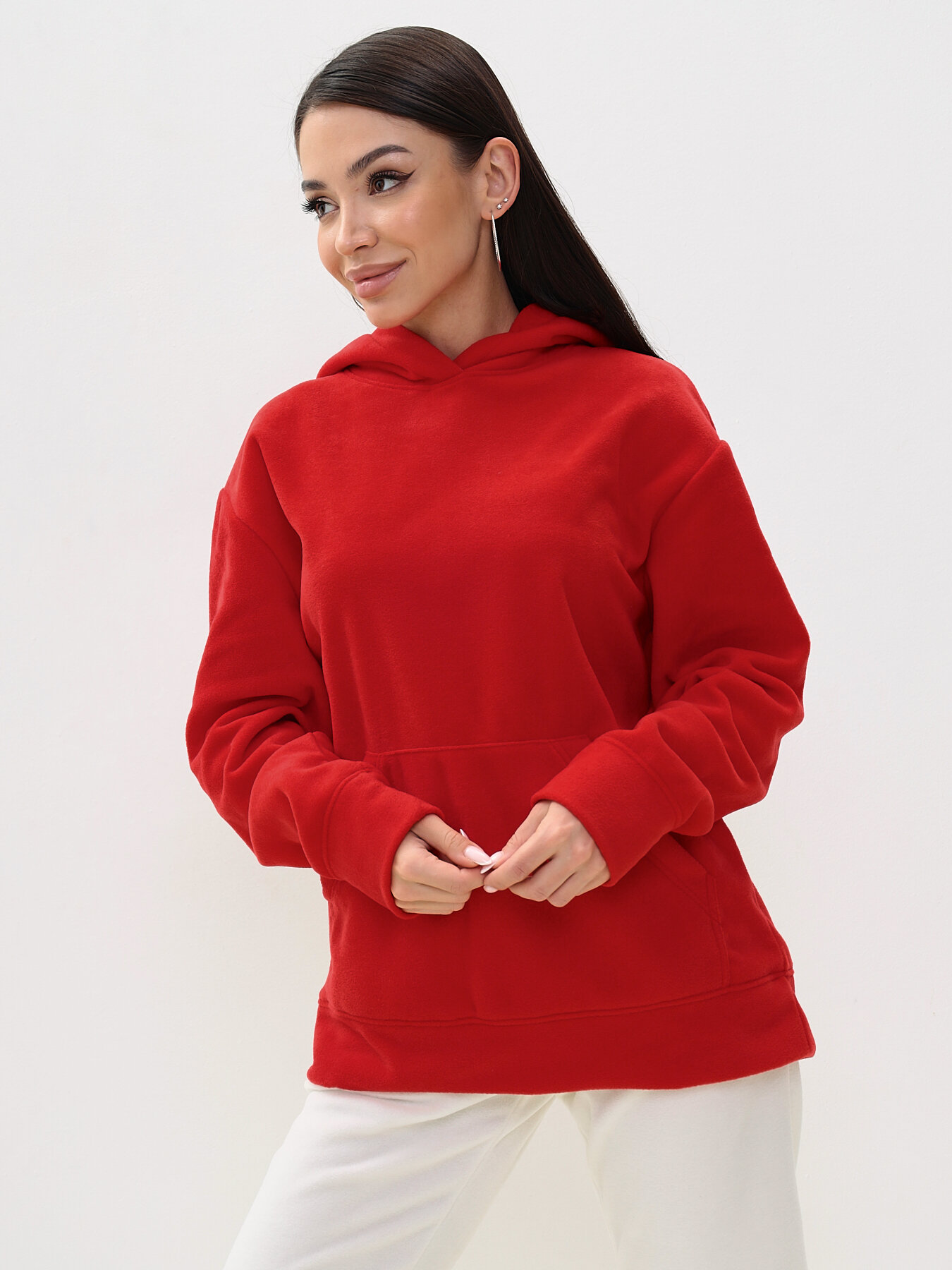 Худи Худи флисовое MOM №1, OVERSIZE