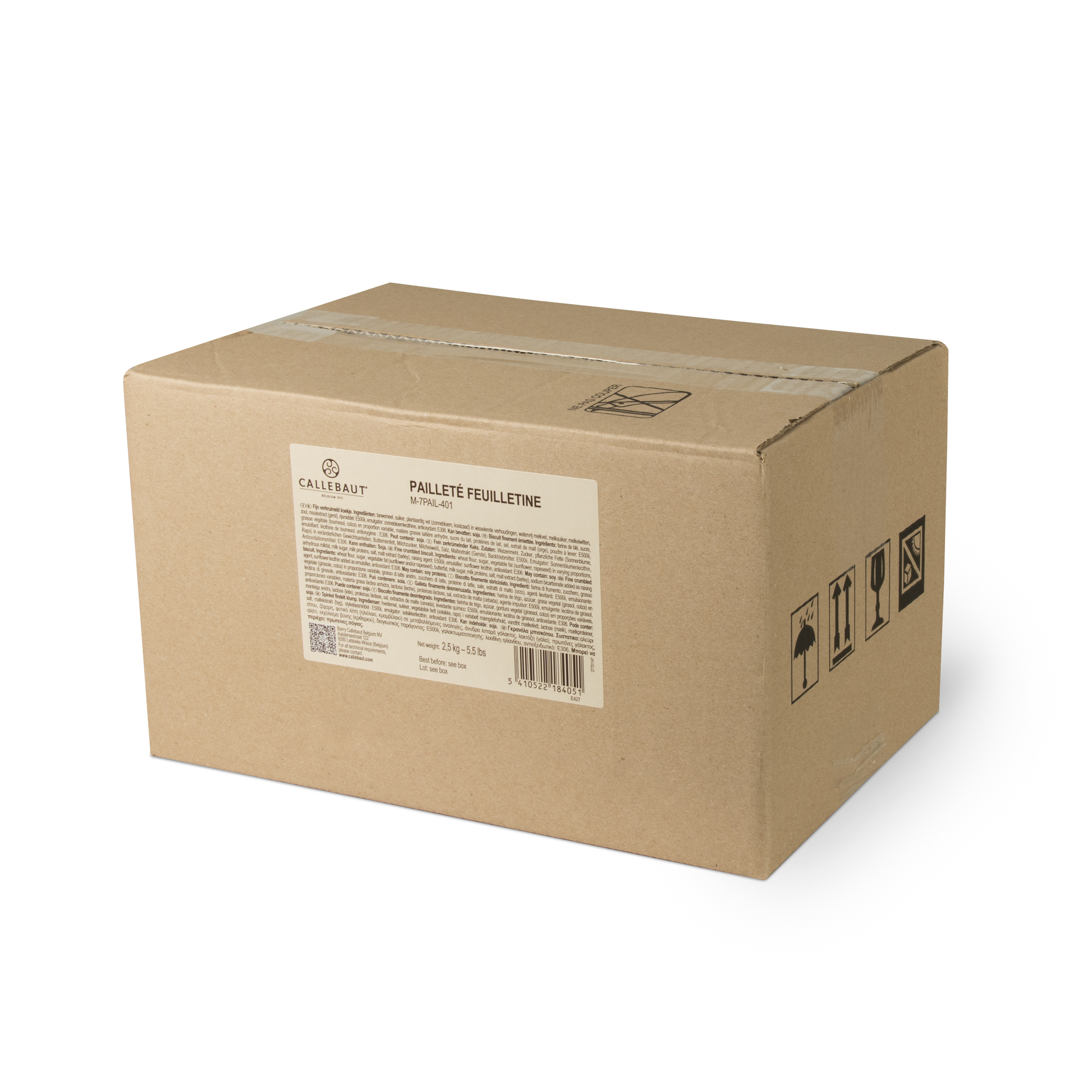 Вафельная крошка Callebaut Paillete Feuilletine (2,5 кг)