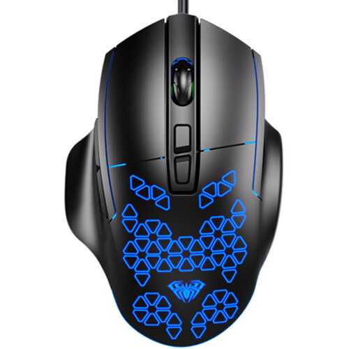 Мышь игровая AULA F812подсветка 7 кнопок, 1200*2400*4800*7200 dpi, кабель 1,6м,