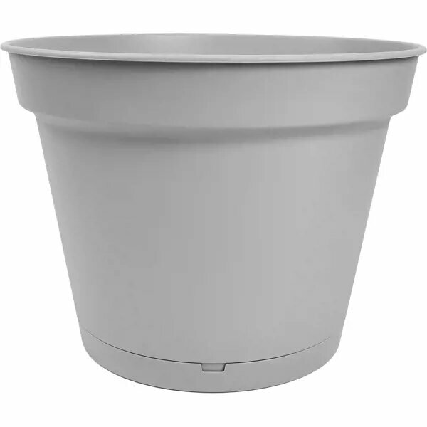 Горшок цветочный Idi Land Mint ø380 h28.6 см v20 л пластик серый