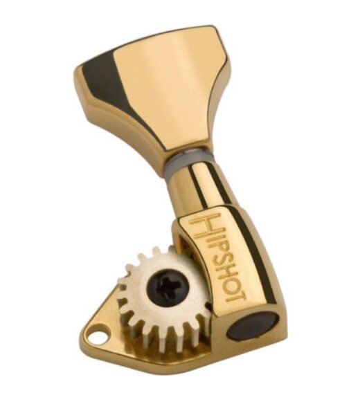 Колки 6 в линию HIPSHOT CLASSIC OPEN 6GN0GT реверсные, золото