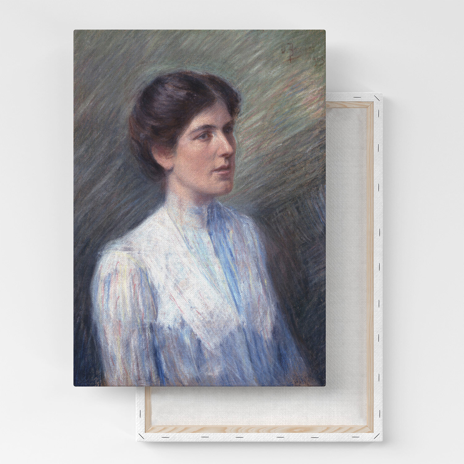 Картина на холсте, репродукция / Умберто Боччони - Female Portrait / Размер 80 x 106 см