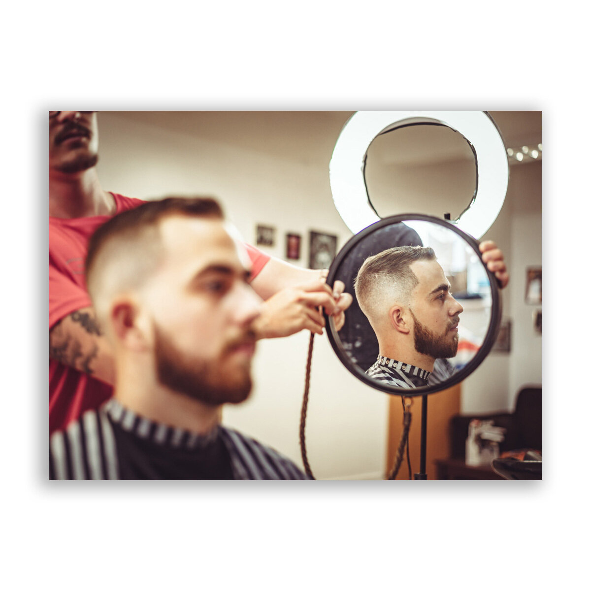 Постер, плакат на бумаге / Для Барбершопа / Размер 30 x 40 см