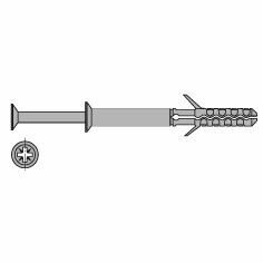 Дюбель-гвоздь SORMAT LYT UK KP 8/100 потайной (2 шт) пакетик