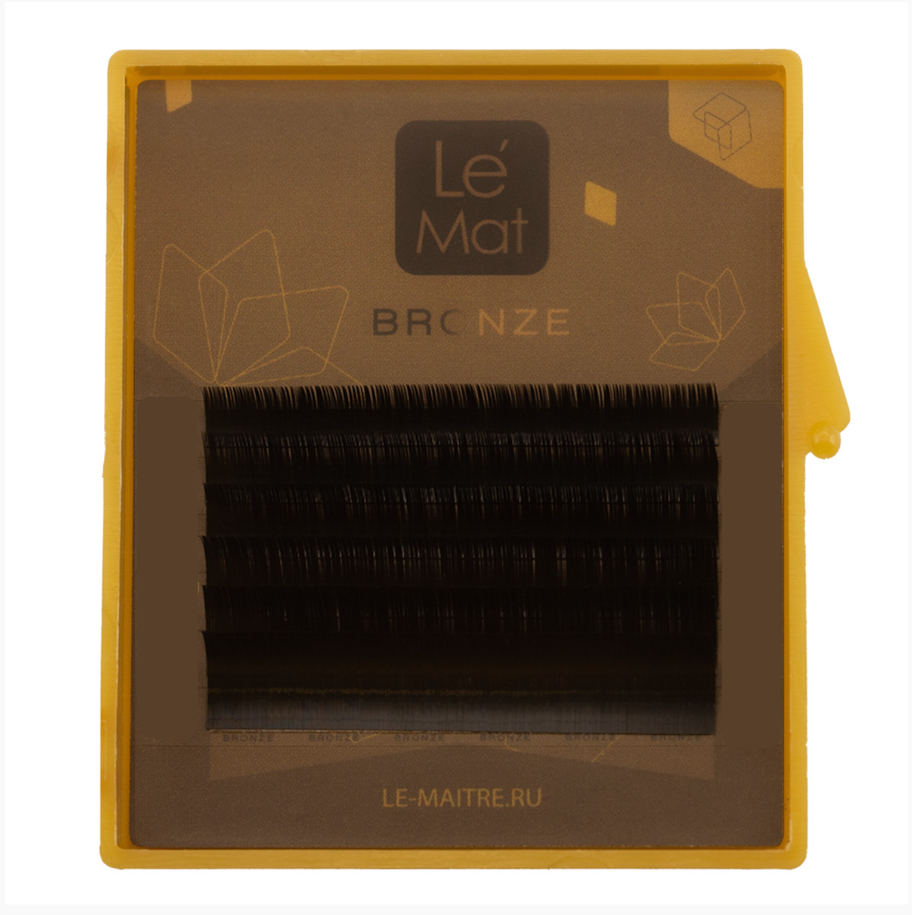 Le Maitre Bronze Ресницы коричневые Truffle 0.10 D 7-12 mm (6 линий)