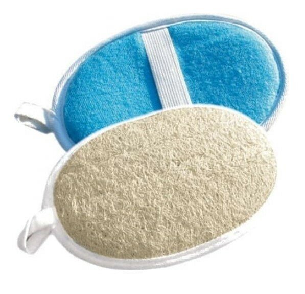 York мочалка из люфы овальная 1шт