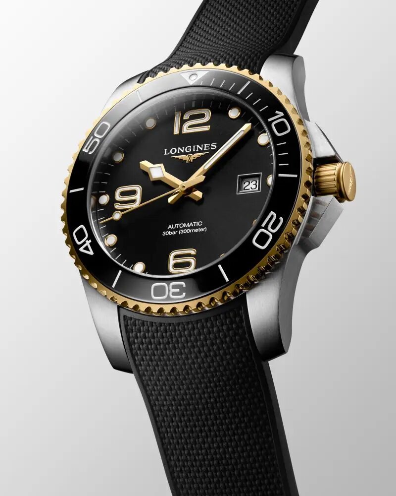 Наручные часы LONGINES, черный/серебристый — фото 1
