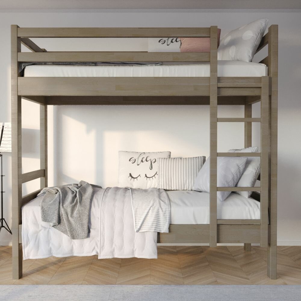 Детская двухъярусная кровать 90x190 Кадет цвет Орех