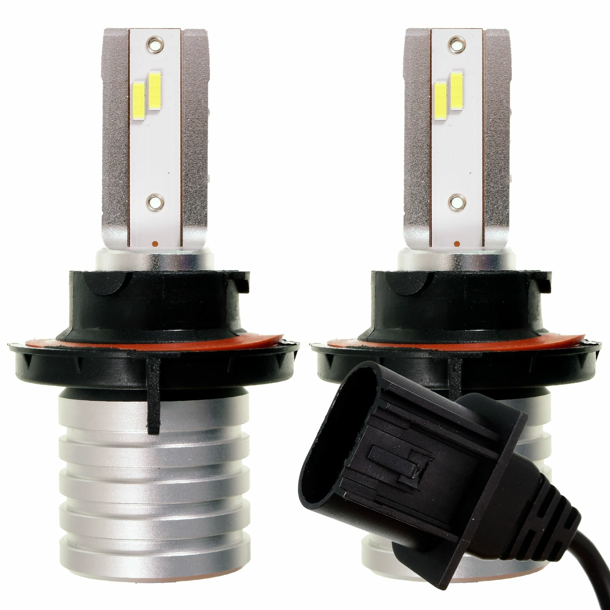 Автомобильная светодиодная лампа H13 P26,4t Бренд DLED Серия R2 12V 18/25W 6000K (2шт.)