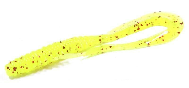 Мягкая приманка Keitech MAD WAG MINI 3.5" PAL # 01 Chartreuse Red Flake