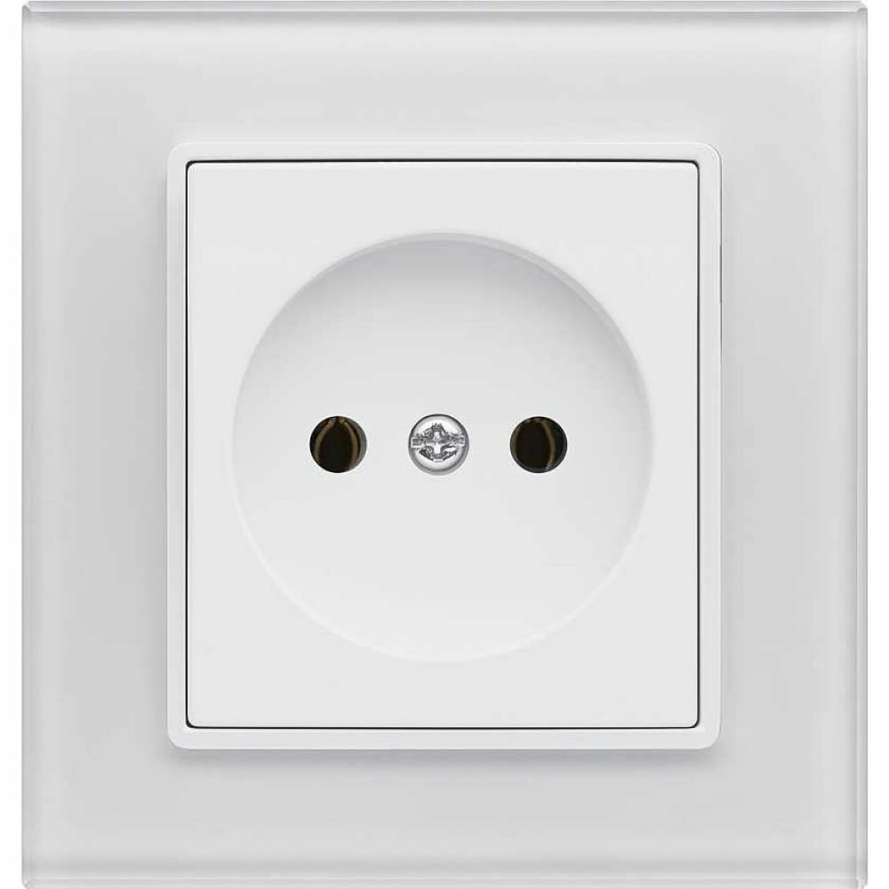 Одинарная розетка Vesta Electric Exclusive White