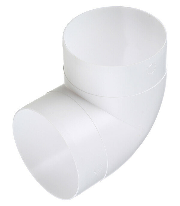 Колено для круглых воздуховодов ERA пластиковое d100 мм 90° Era 10ККП