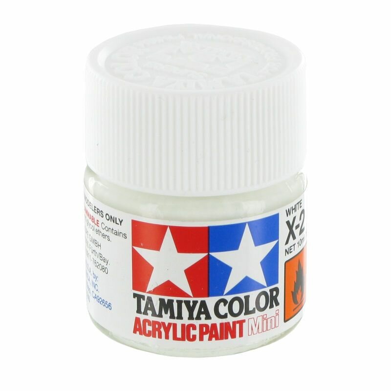 81502 X-2 WHITE GLOSS (белый глянцевый) акриловая краска объем 10мл.