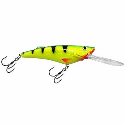 Воблер для рыбалки AQUA SHERIFF DR 100mm, цвет 062 (флуоресцентный окунь), 1 штука