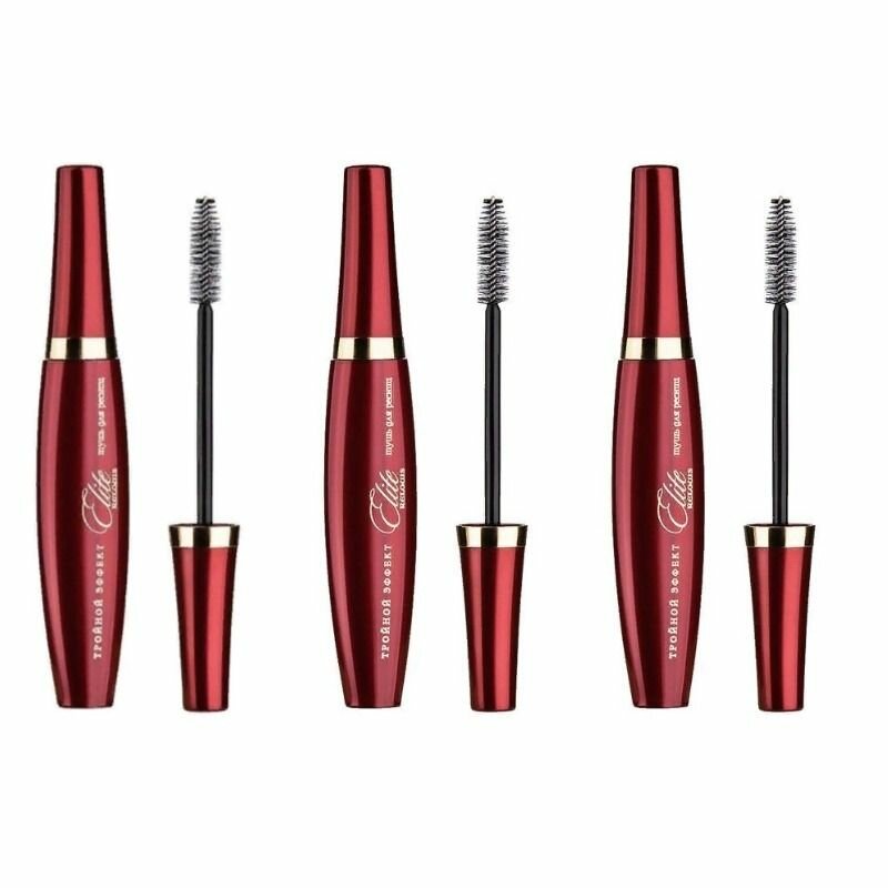 Relouis Тушь для ресниц Elite, Тройной эффект, 10 гр, 3 шт