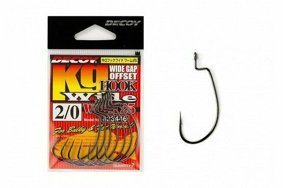 Крючки рыболовные офсетные Decoy WORM-25 № 5/0 (4шт)