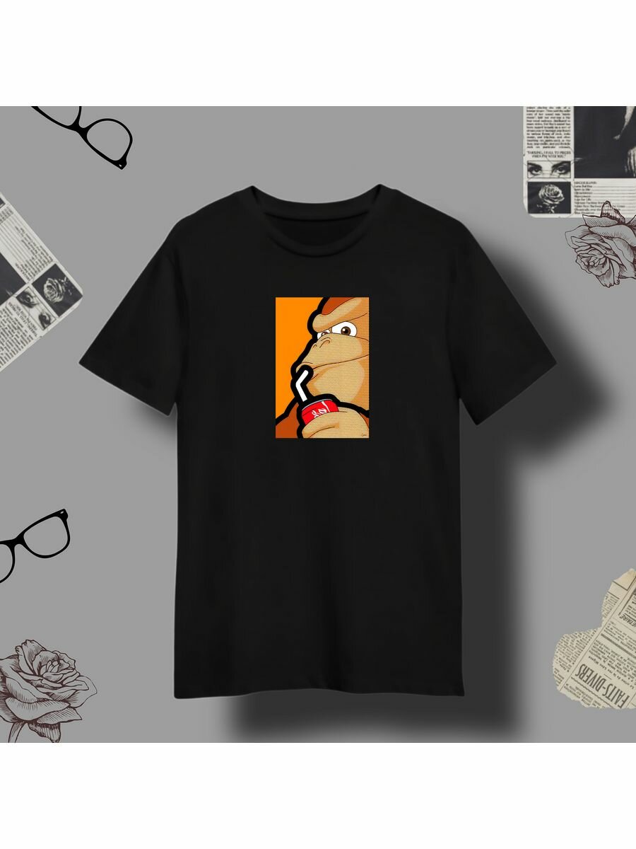 Футболка поп арт обезьяна