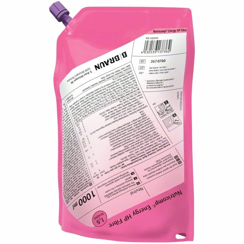 Нутрикомп энергия Файбер ликвид 1000мл энтеральное питание для пациентов с сильным истощением B.Braun