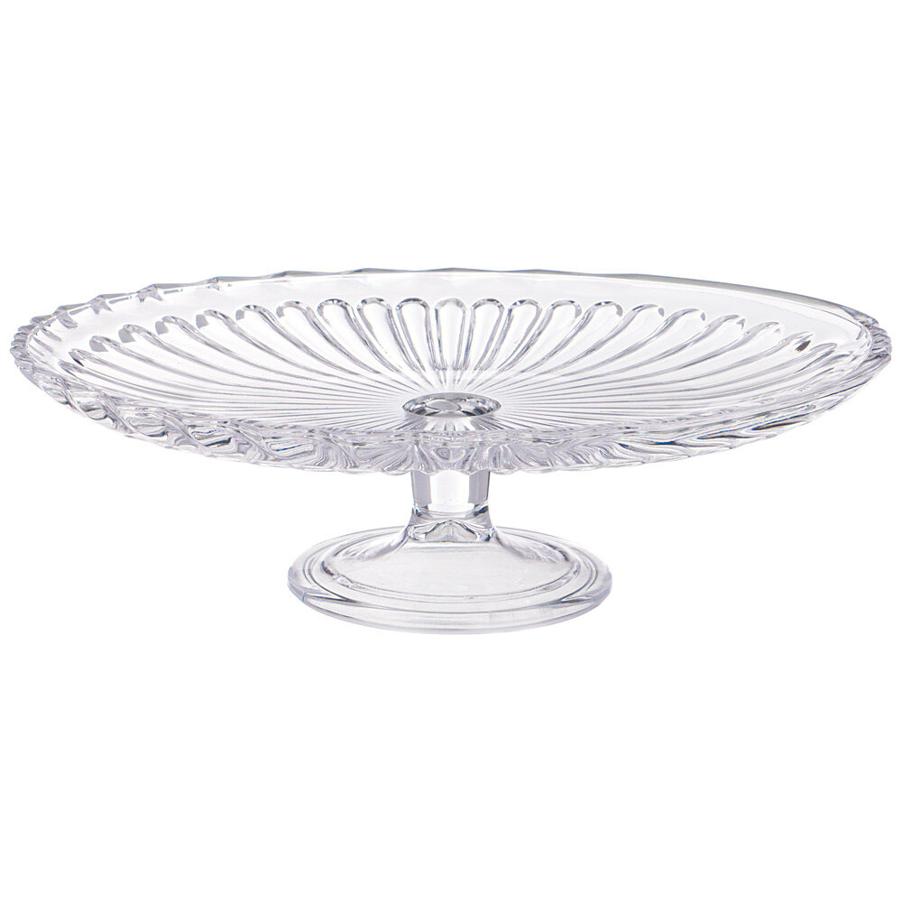 Блюдо на ножке Alegre Glass 20*15*6 см, 027295