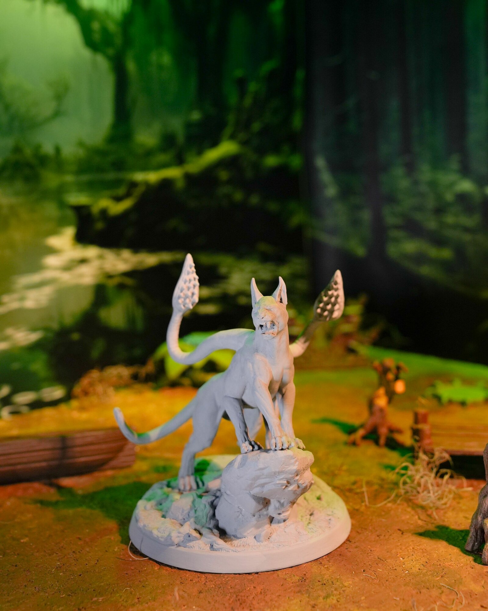 Фигурка Ускользающий зверь (Displacer Beast) для игры в DnD в масштабе 32 мм, миниатюра под покраску