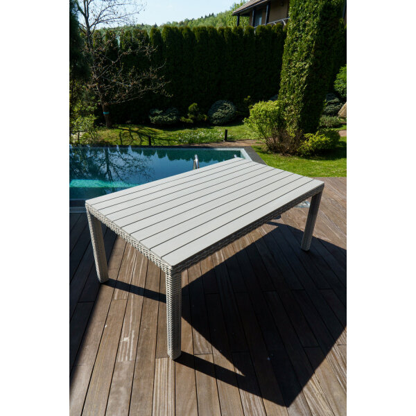 Обеденный стол Besta Fiesta "Венеция" 180, серый, 180x105 см