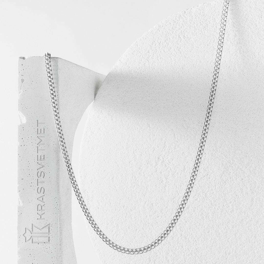 Цепь серебро, 925 проба, родирование