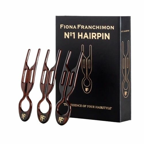 FIONA FRANCHIMON Набор заколок-шпилек для волос No1 Hairpin Brown (3 шт)