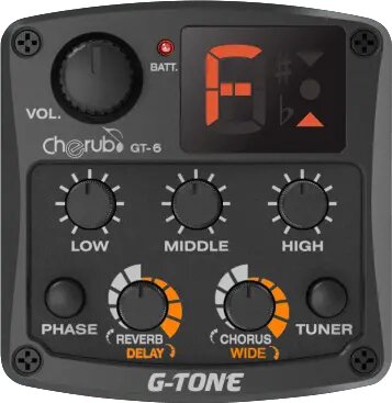 Звукосниматель для акустической гитары Cherub GT-6 с темброблоком
