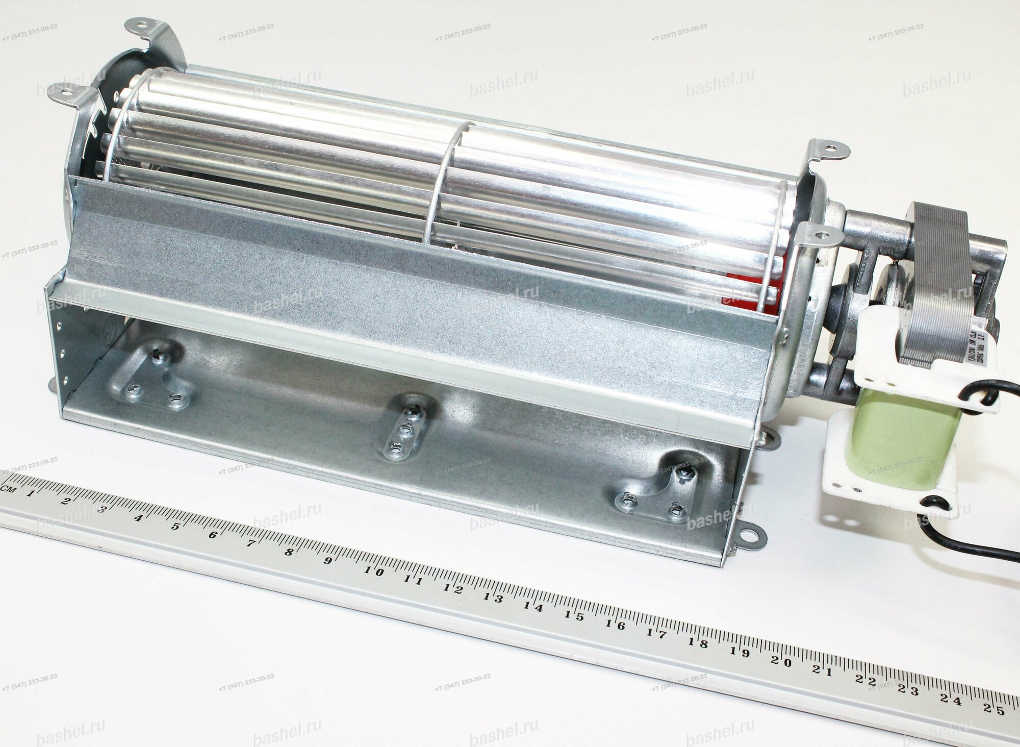 ЭВО центробежный в сборе 60x180mm 0,07A 18W YJ61/200 (двигатель справа), Электродвигатель вентилятора обдува