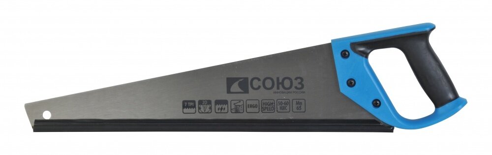 Ножовка по дереву, 450мм, 7TPI, 2D, СОЮЗ 1060-22-450С